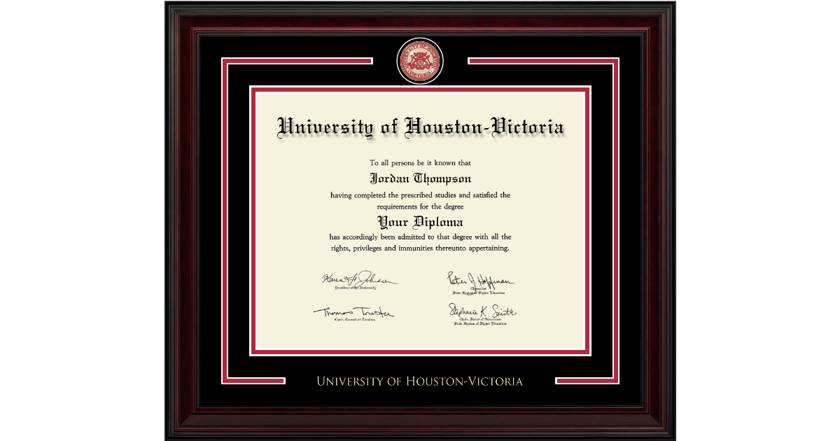 Showcase Edition Diploma Frame in Encore University of Houston ...