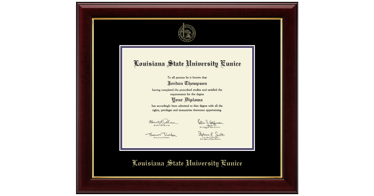 Gold Embossed Diploma Frame in Gallery Louisiana State University at ...