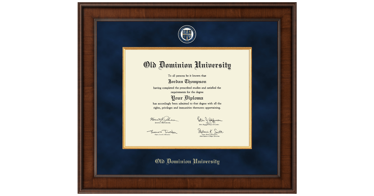 Presidential Masterpiece Diploma Frame in Madison Old Dominion ...