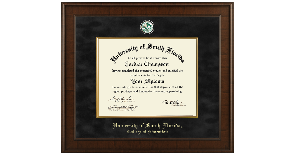 USF College of Education Diploma Frames | Church Hill Classics