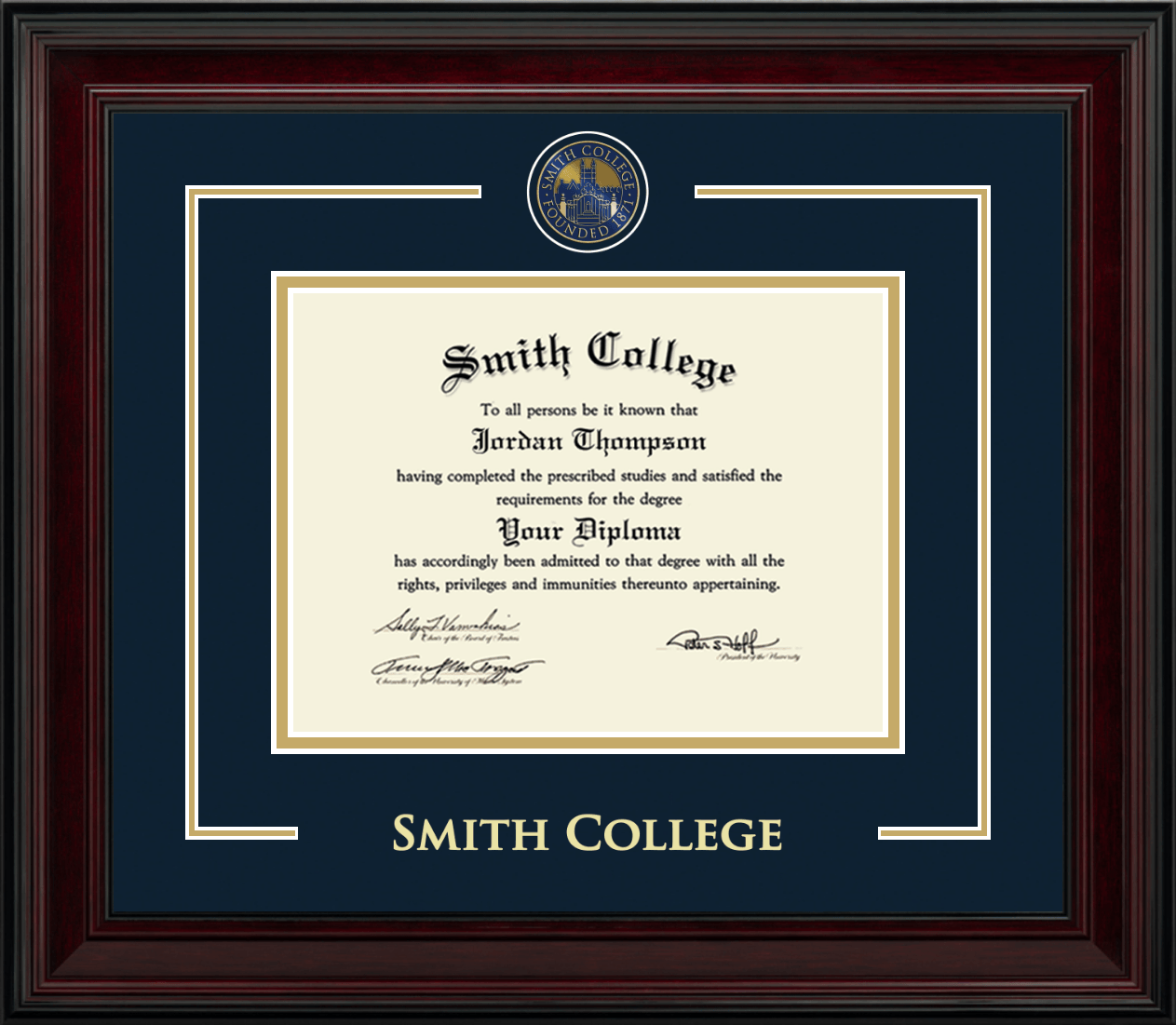 Smith College Showcase Edition Diploma Frame in Encore - Item #323278 ...
