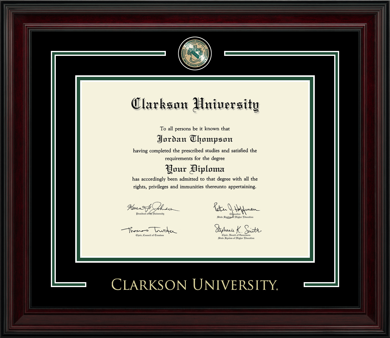 Clarkson University Showcase Edition Diploma Frame in Encore - Item ...