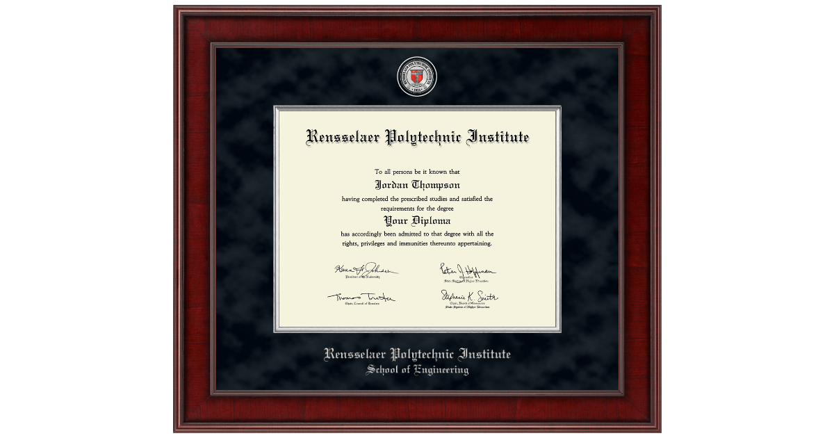 Presidential Masterpiece Diploma Frame in Jefferson Rensselaer ...