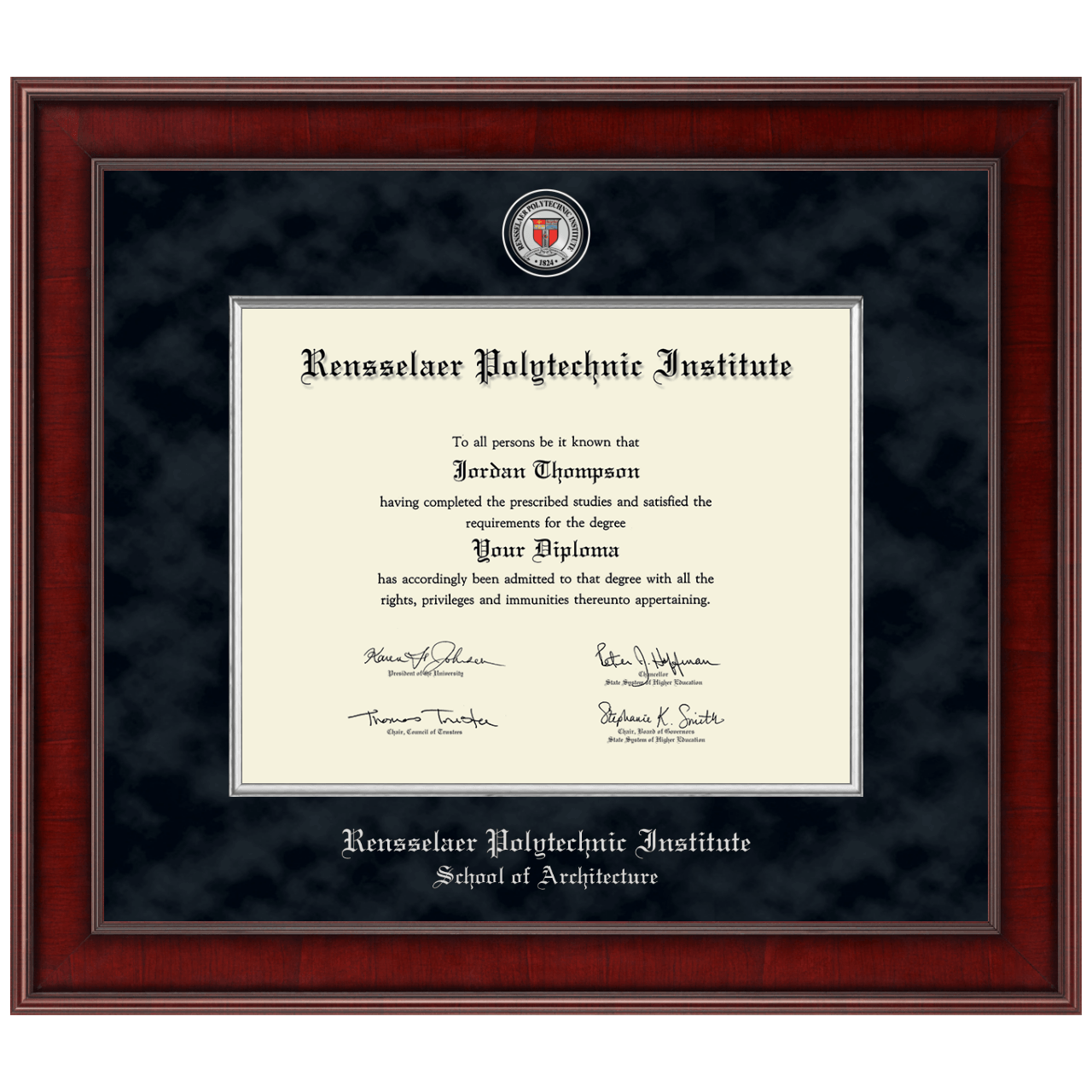 RPI School of Architecture Diploma Frames | Church Hill Classics