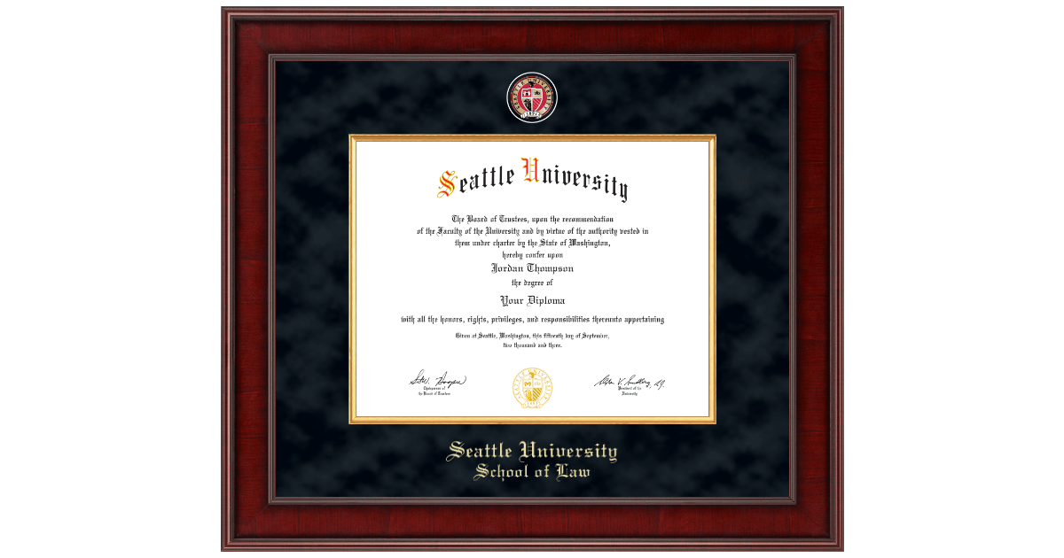 Presidential Masterpiece Diploma Frame in Jefferson Seattle University ...