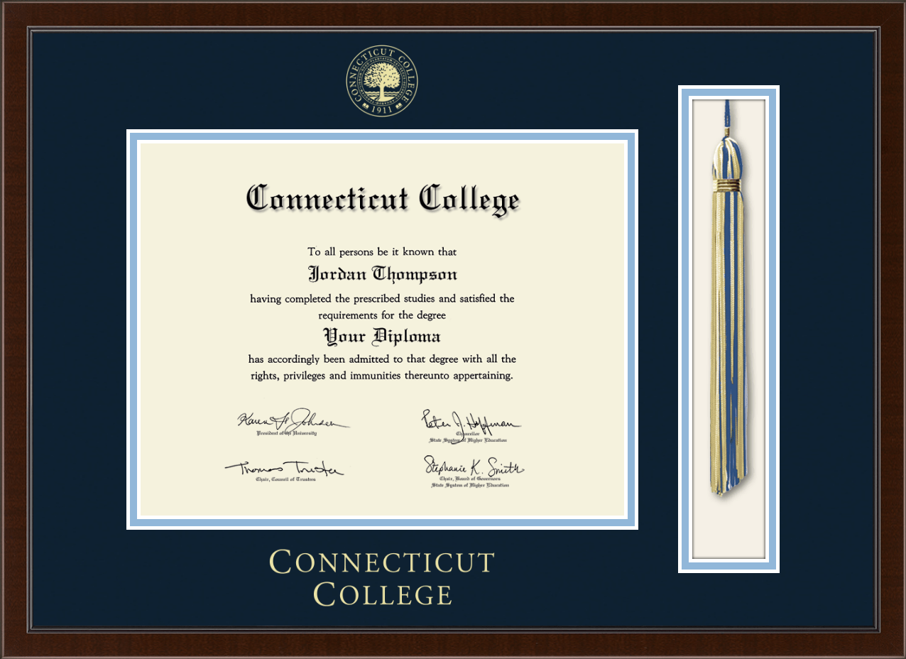 Connecticut College Tassel Edition Diploma Frame in Delta - Item ...