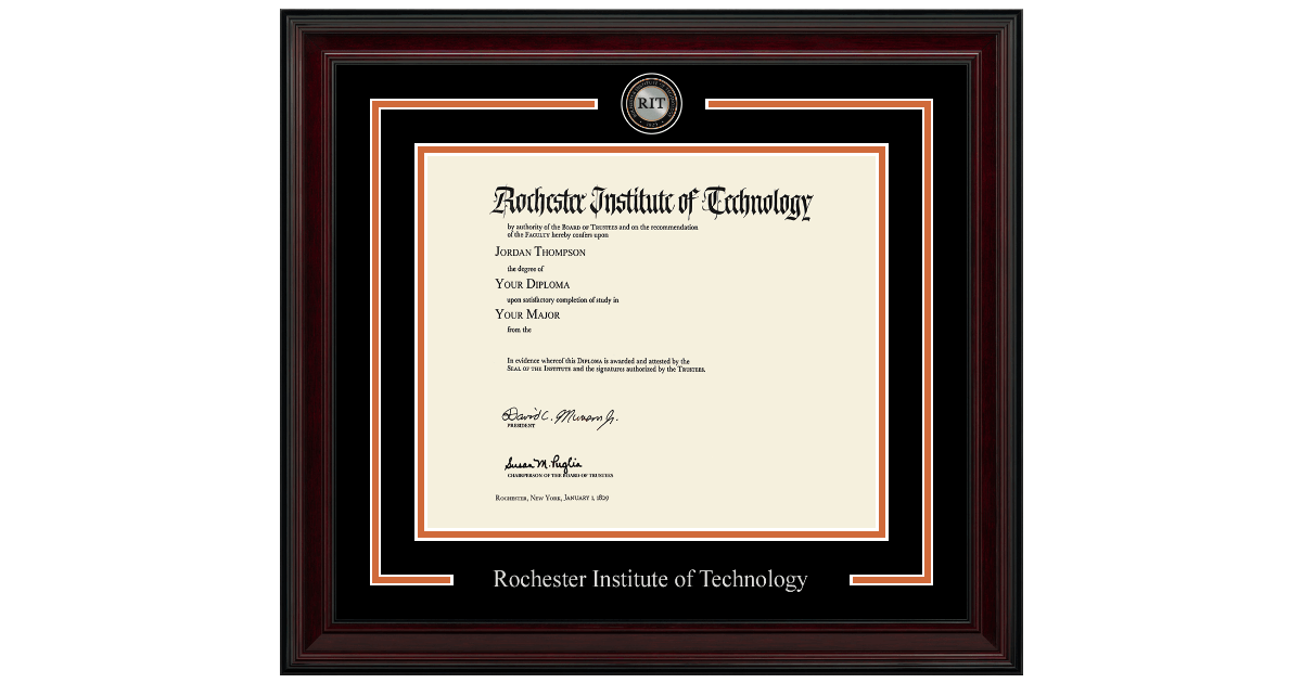 Showcase Edition Diploma Frame in Encore Rochester Institute of ...