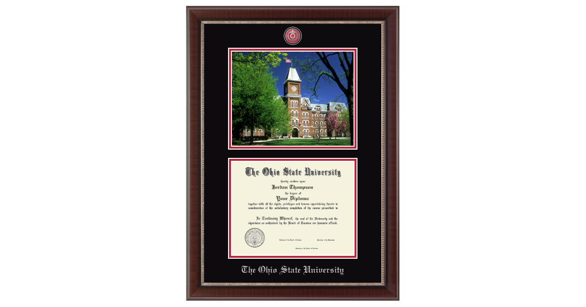 Campus Scene Masterpiece Diploma Frame in Chateau The Ohio State ...