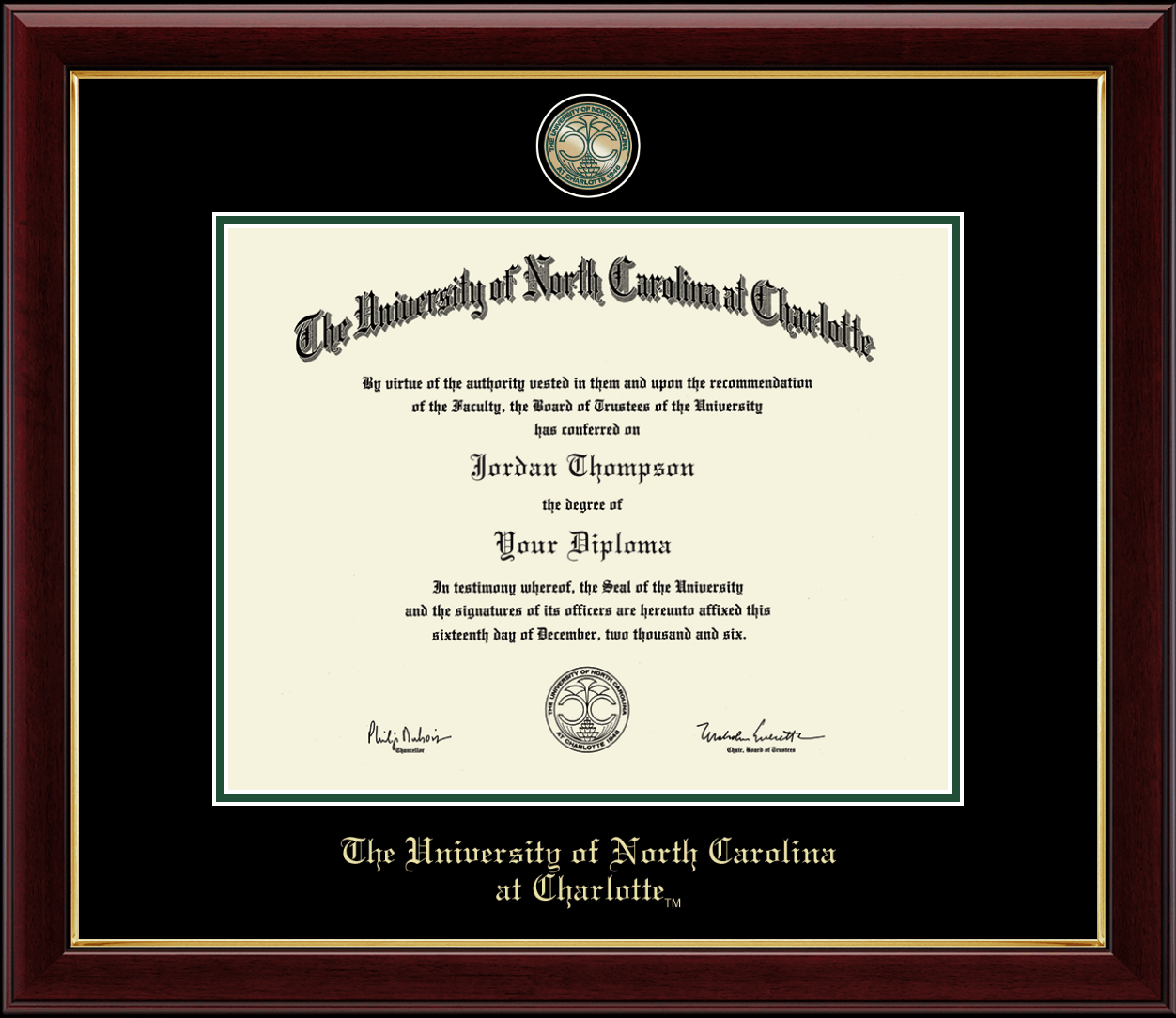 The University of North Carolina at Charlotte Masterpiece Medallion ...