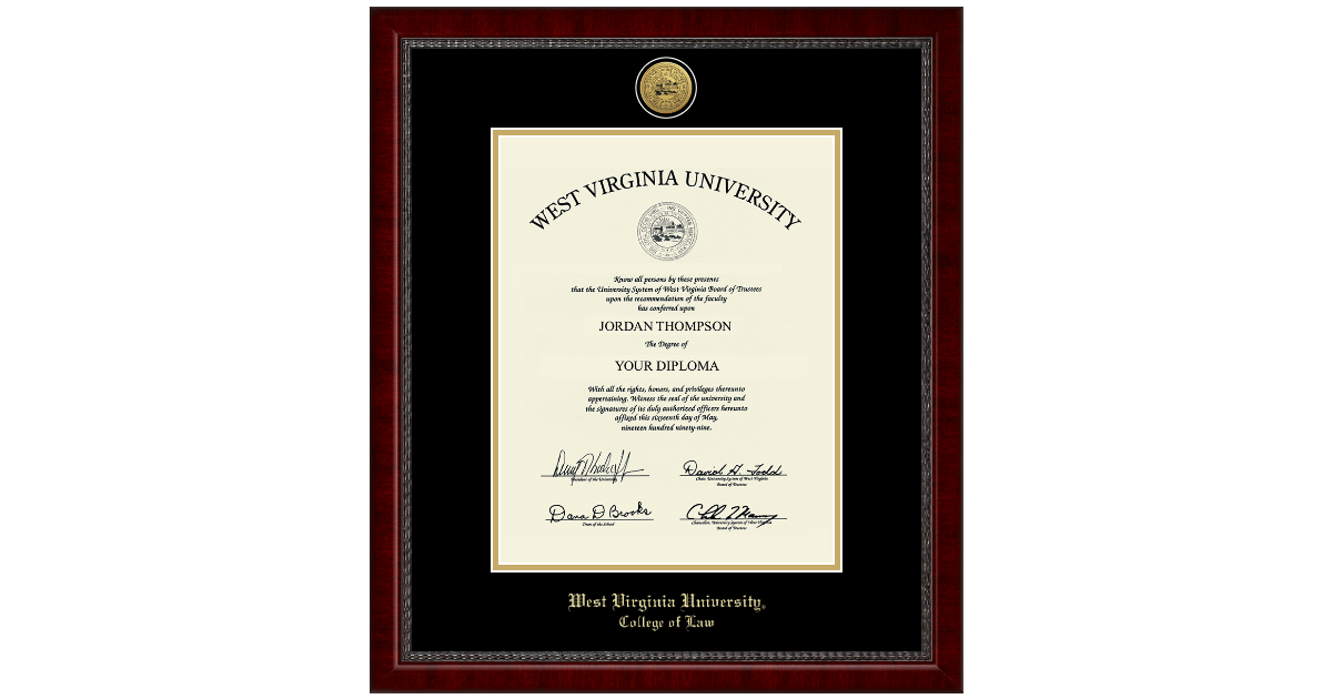 Gold Engraved Medallion Diploma Frame in Sutton West Virginia ...