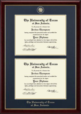 The University of Texas San Antonio Diploma Frame | Church Hill Classics