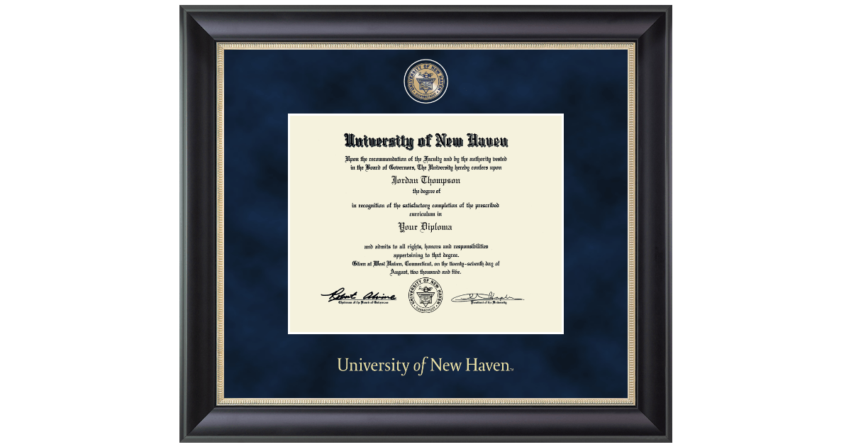 Regal Edition Diploma Frame in Noir University of New Haven - Item ...