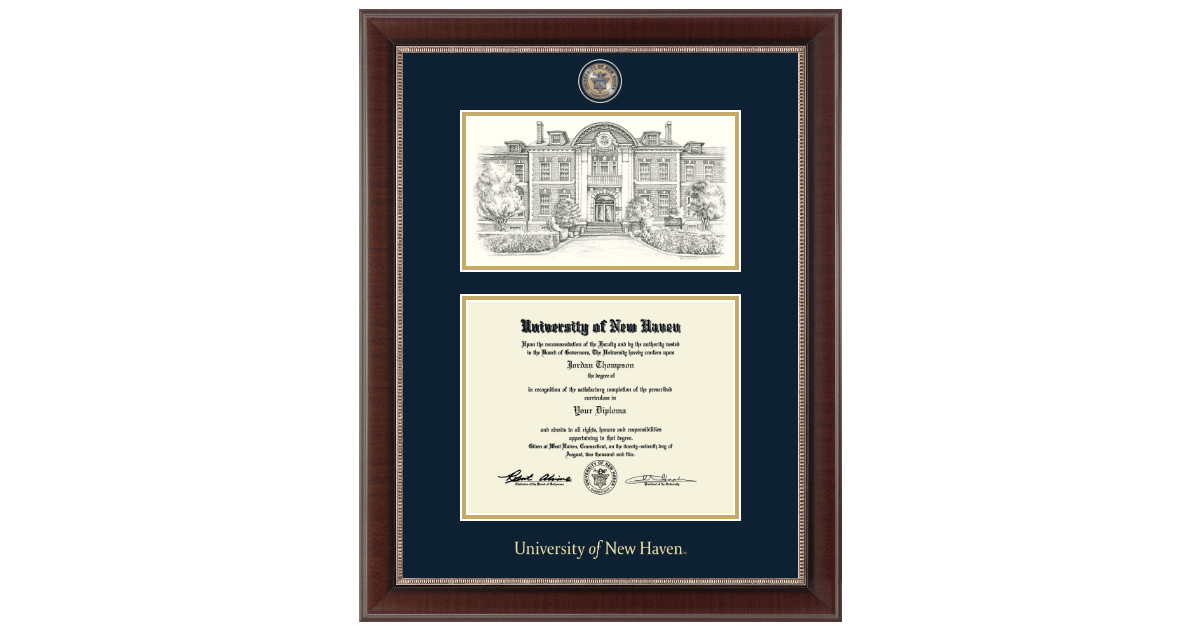 Campus Scene Masterpiece Diploma Frame in Chateau University of New ...