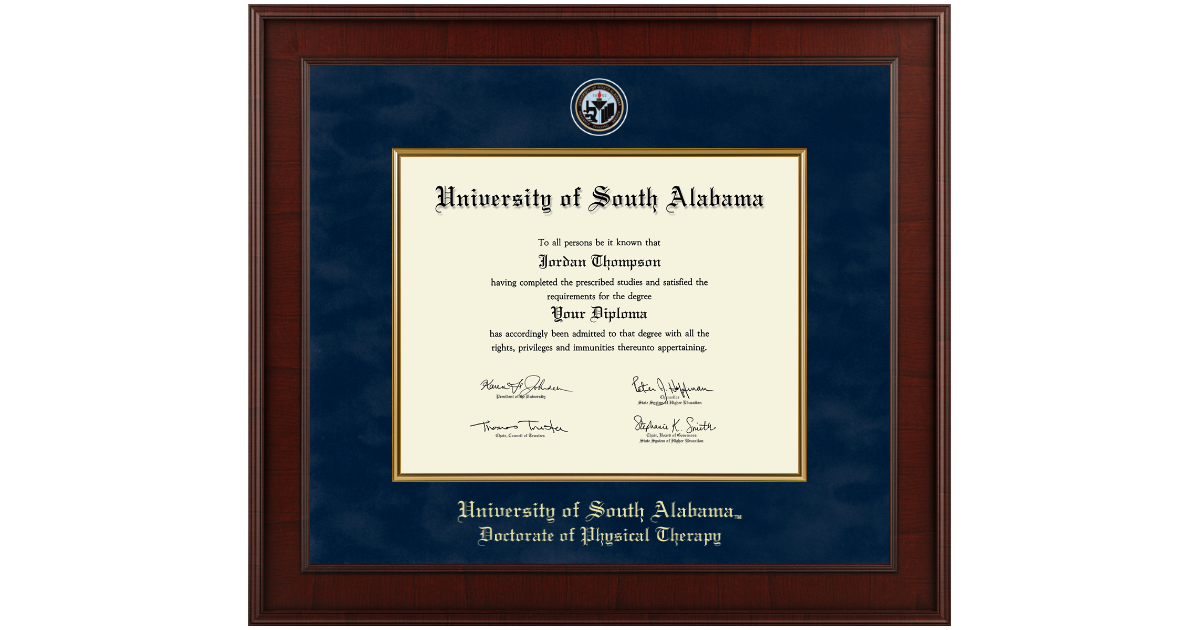 USA Doctorate of Physical Therapy Diploma Frames