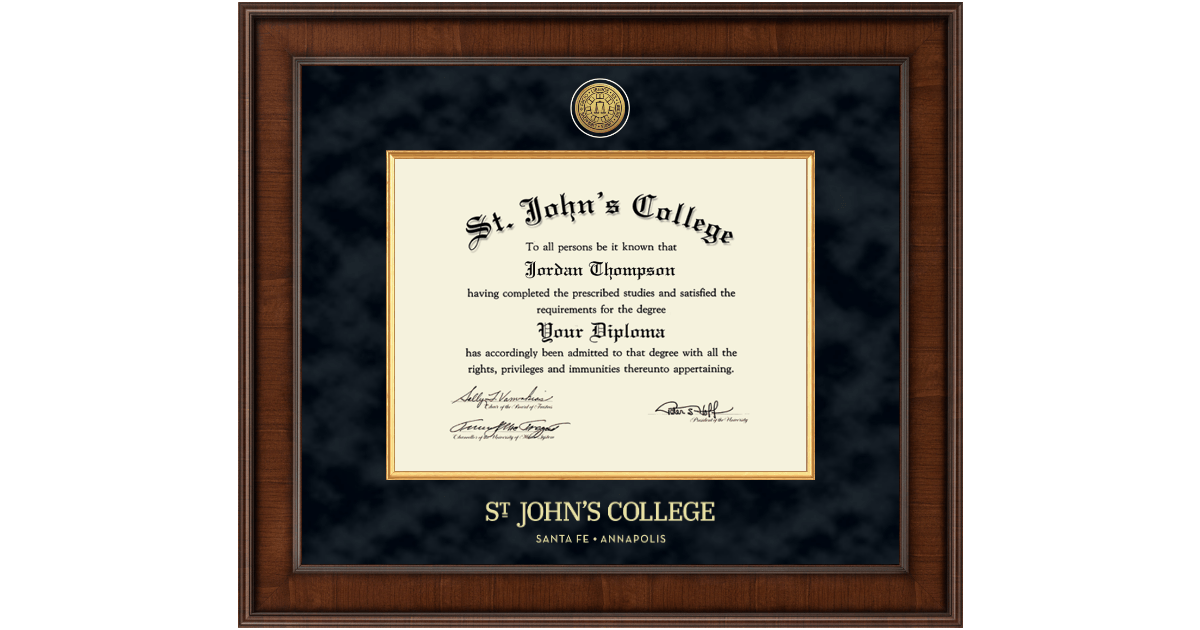 St. John's College-Annapolis Diploma Frame | Church Hill Classics