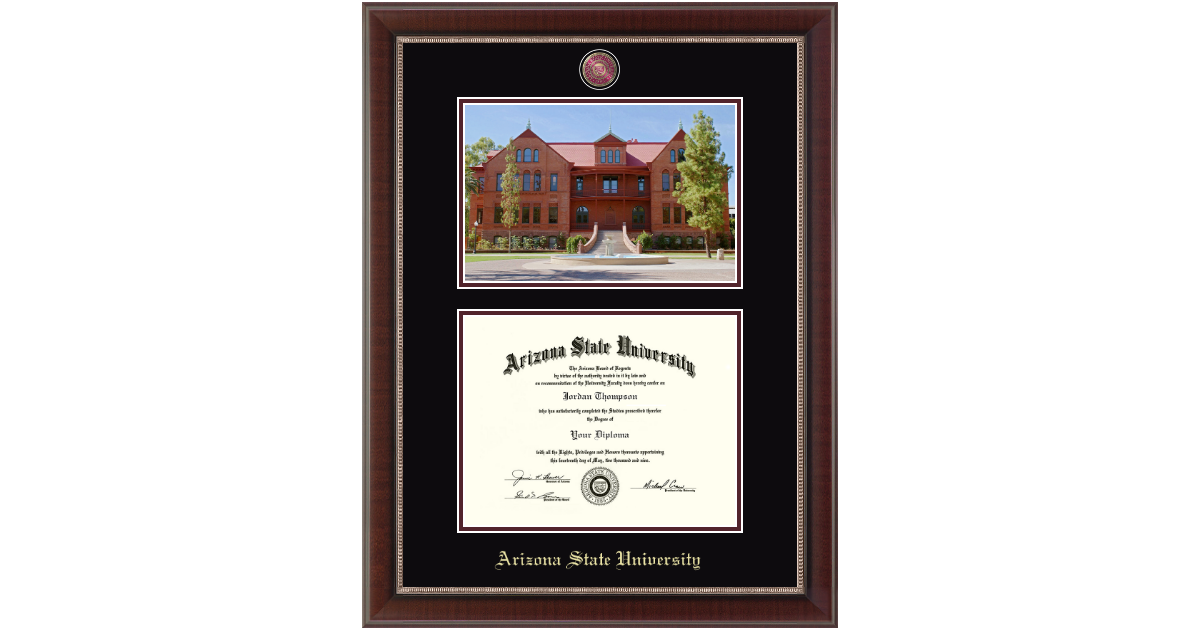 Campus Scene Masterpiece Medallion Diploma Frame in Chateau Arizona ...