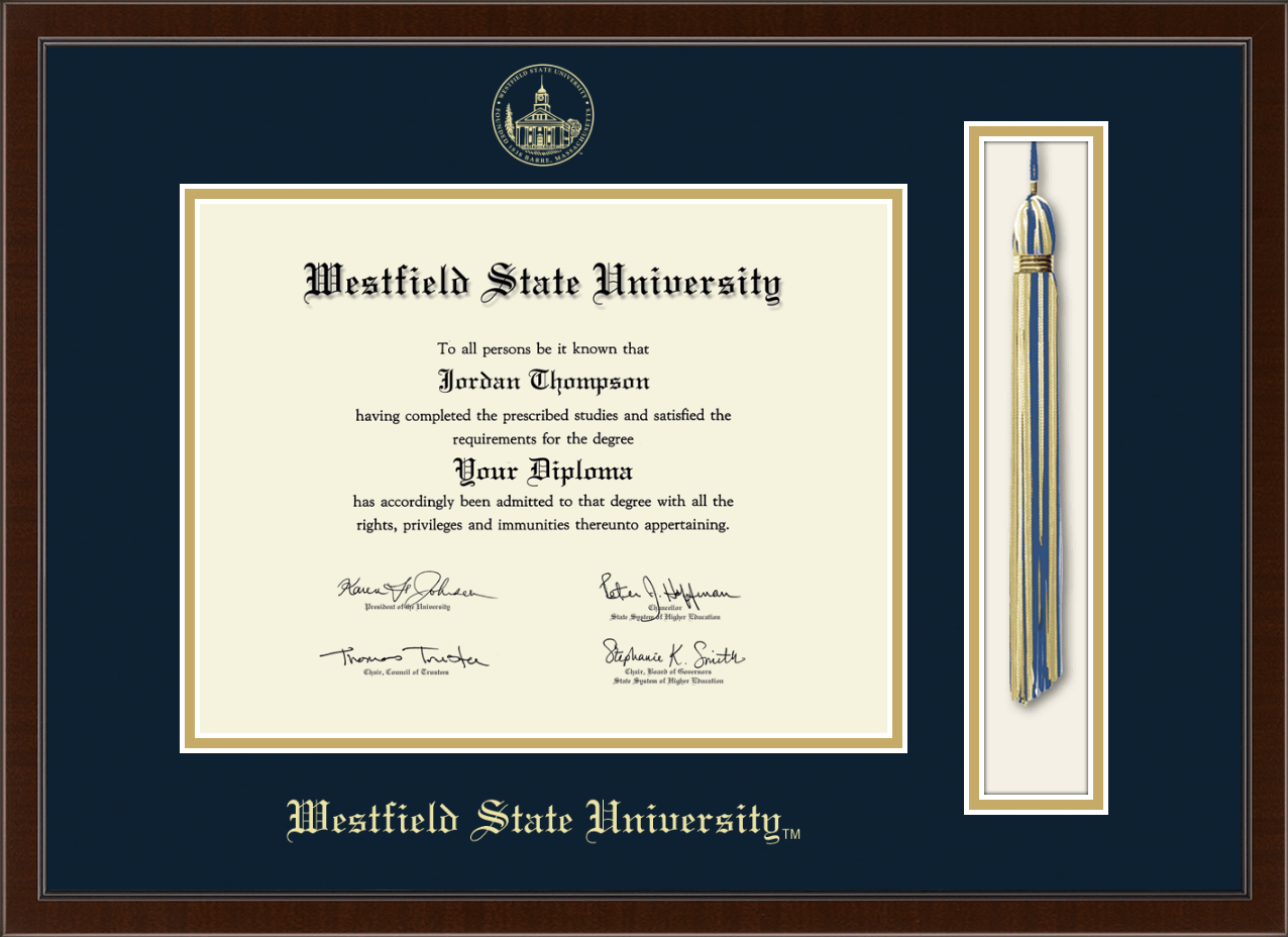 Westfield State University Tassel Edition Diploma Frame in Delta - Item ... Westfield State University Tassel Edition Diploma Frame in Delta - Item ...