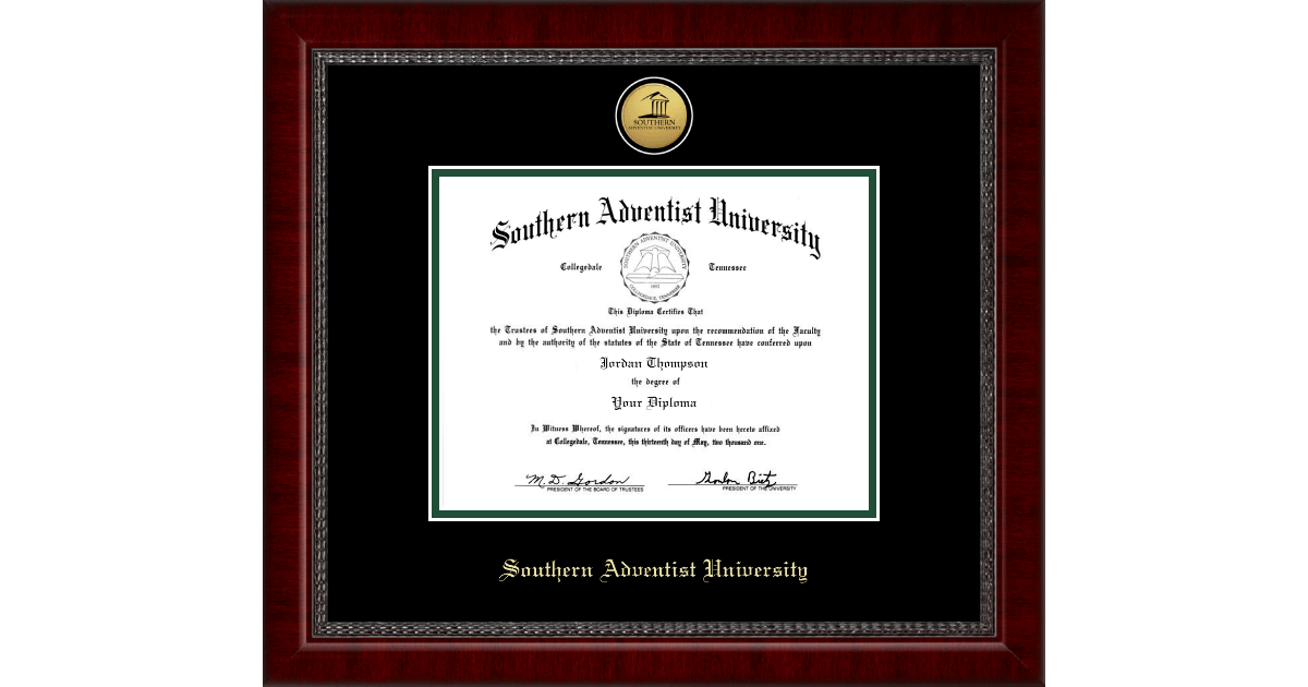 Southern Adventist University Diploma Frame | Church Hill Classics