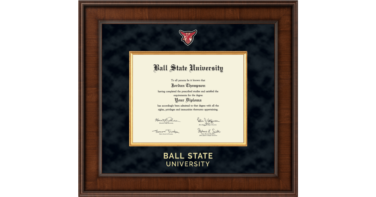 Presidential Masterpiece Diploma Frame in Madison Ball State University ...