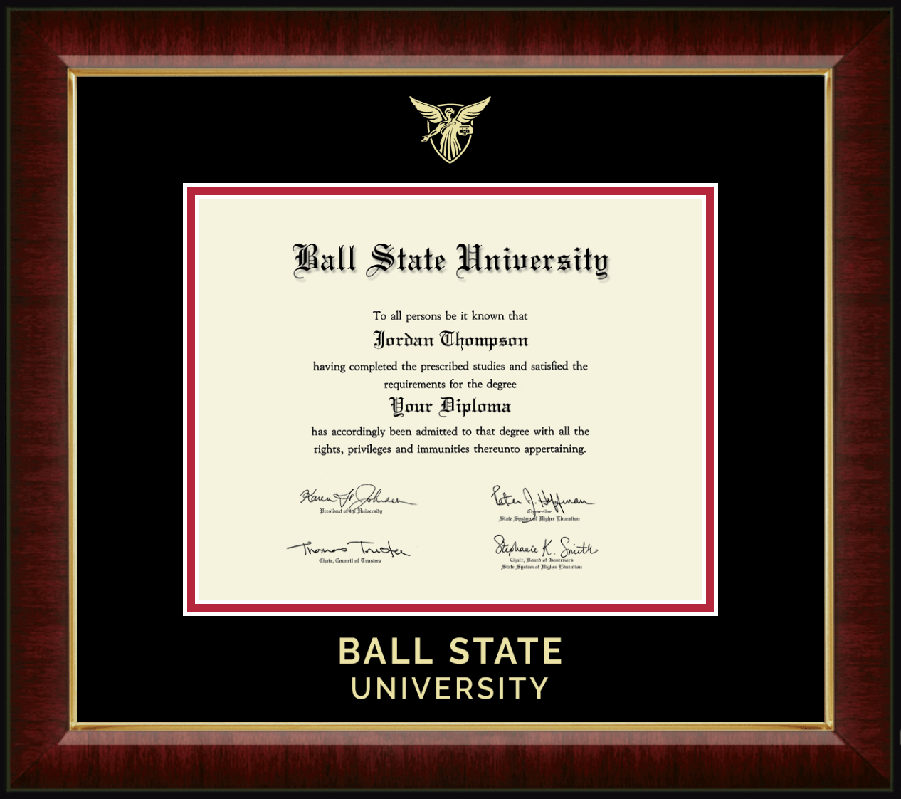Ball State University Gold Embossed Diploma Frame in Murano - Item ...