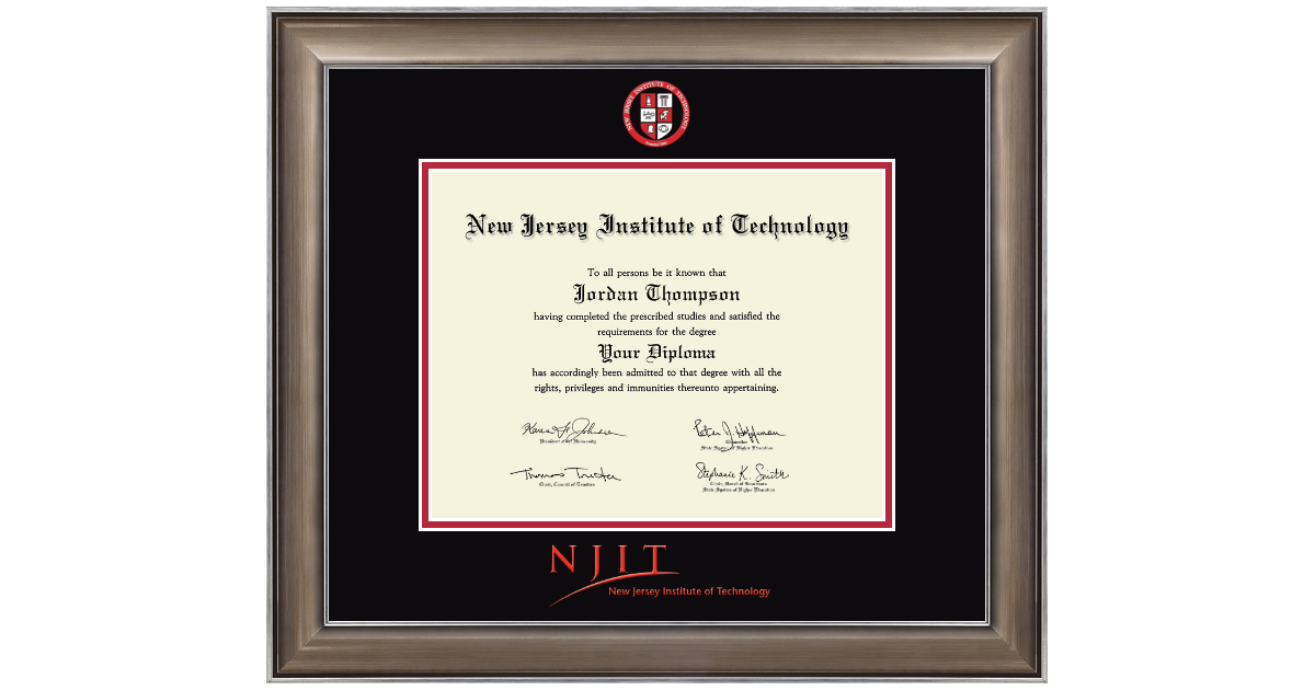 Dimensions Diploma Frame in Easton New Jersey Institute of Technology ...