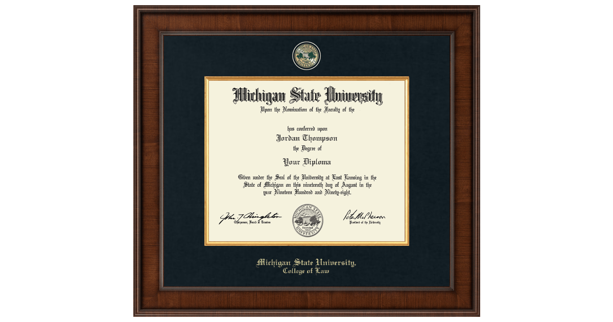 Pre-Dec.2020- Presidential Masterpiece Diploma Frame in Madison ...