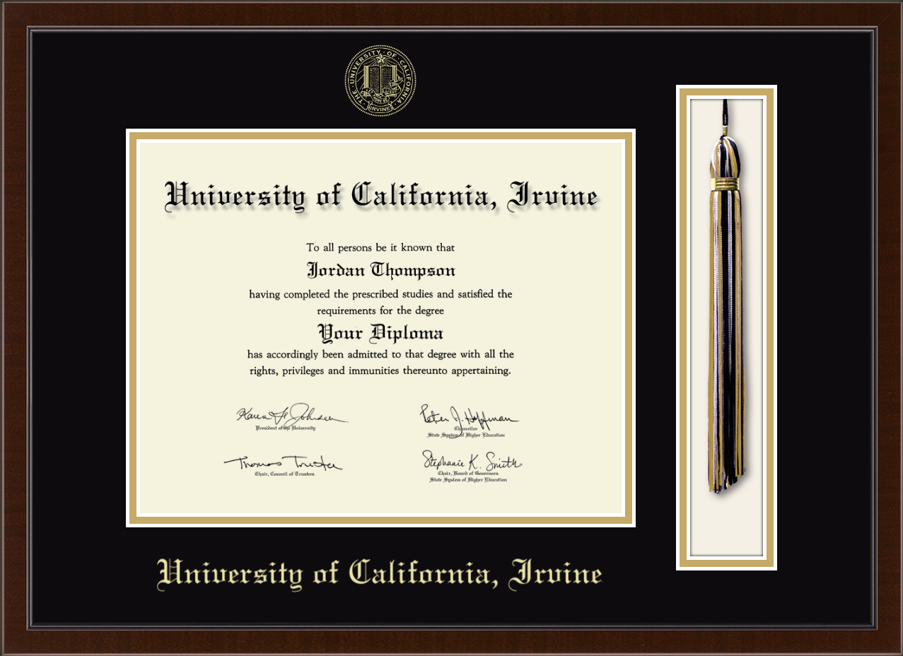University of California Irvine Tassel Edition Diploma Frame in Delta ...