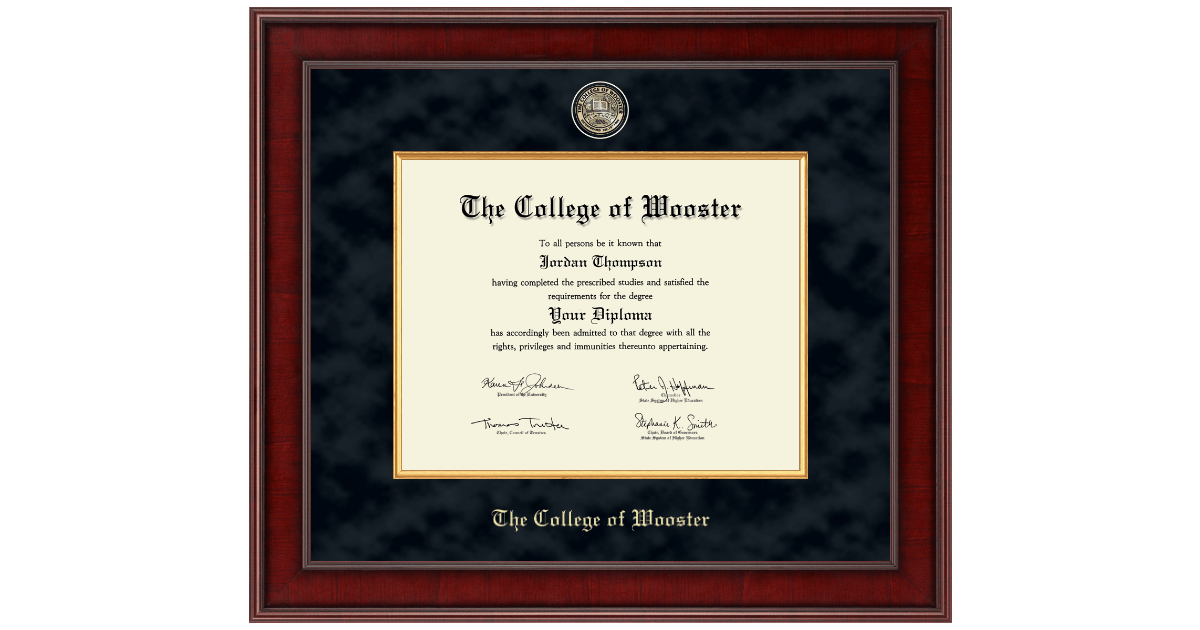 Presidential Masterpiece Diploma Frame in Jefferson The College of ...