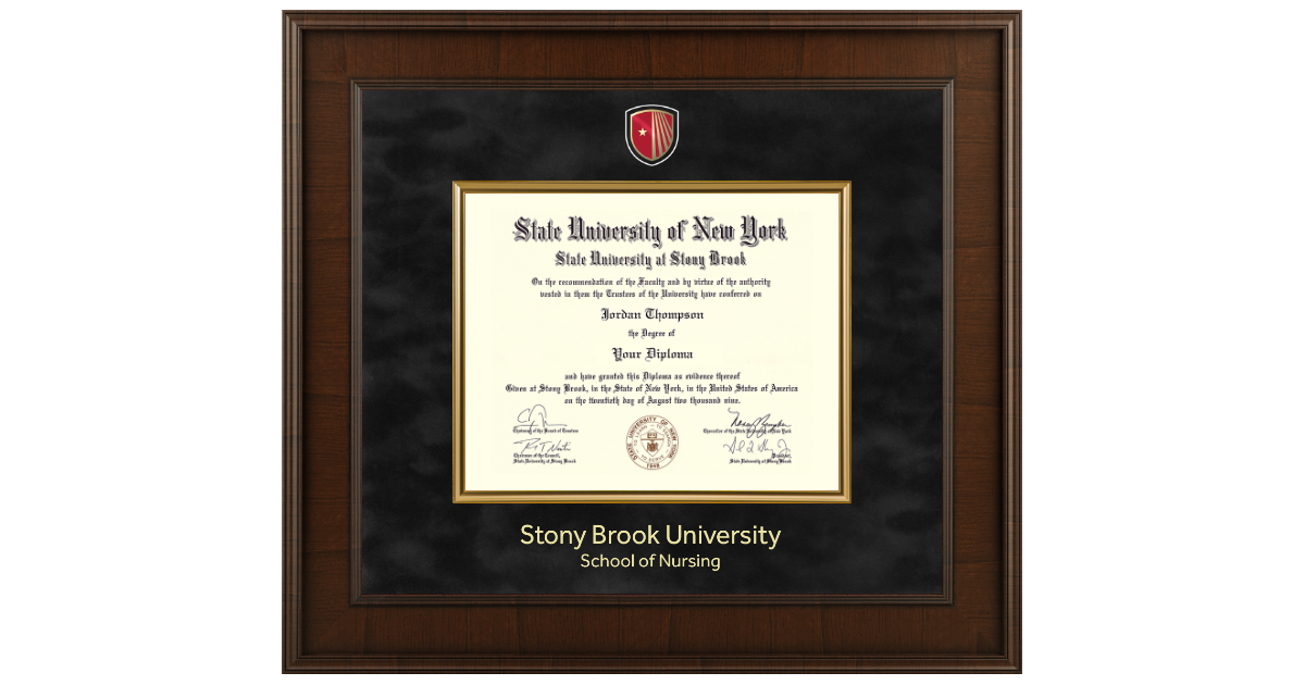 Stony Brook School of Nursing Diploma Frames | Church Hill Classics