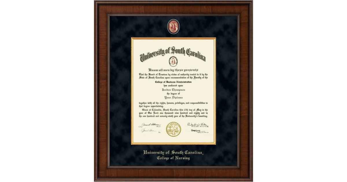 USC College of Nursing Diploma Frames | Church Hill Classics