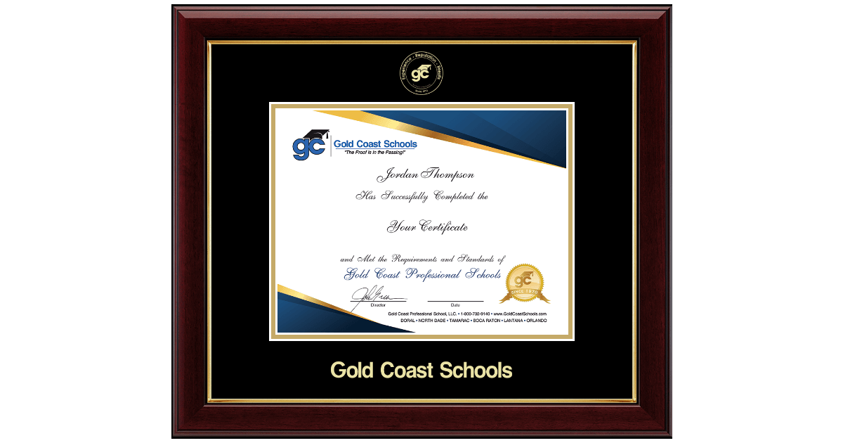 Gold Embossed Certificate Frame in Gallery Gold Coast Schools - Item ...