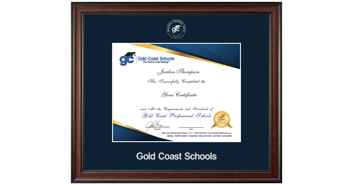 Silver Embossed Certificate Frame in Studio Gold Coast Schools - Item ...