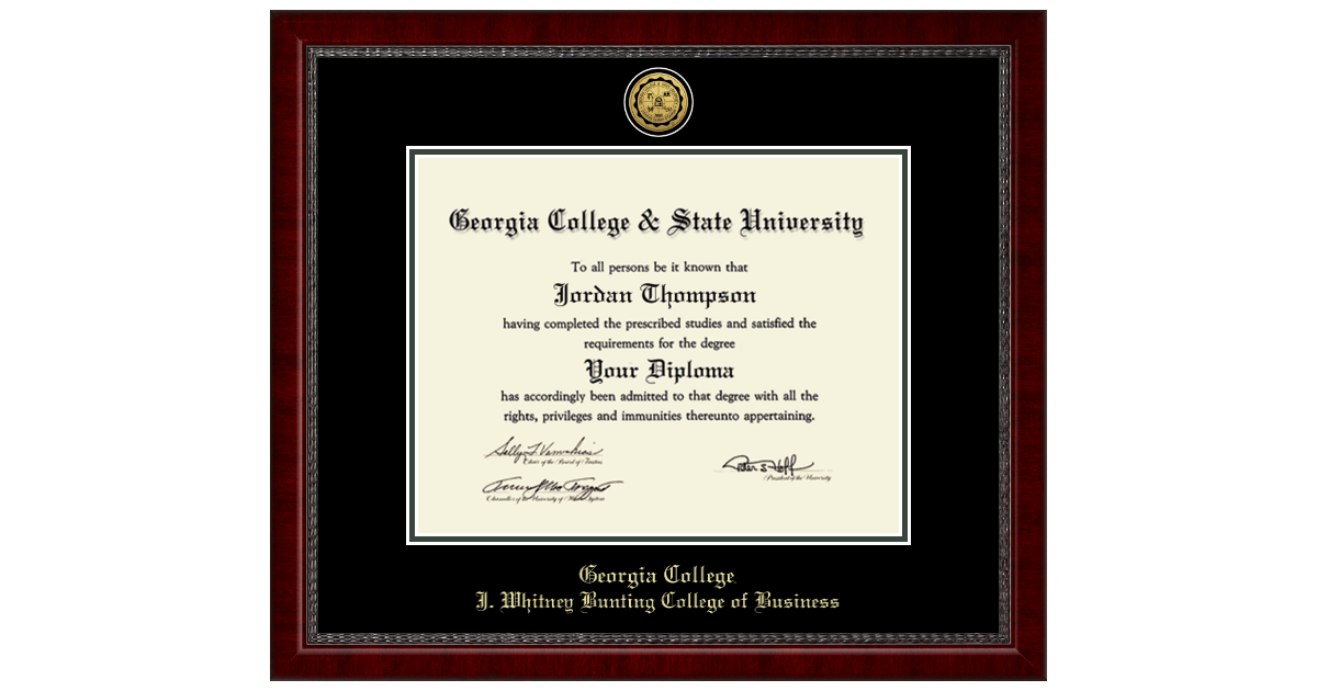 Gold Engraved Medallion Diploma Frame in Sutton Georgia College & State ...