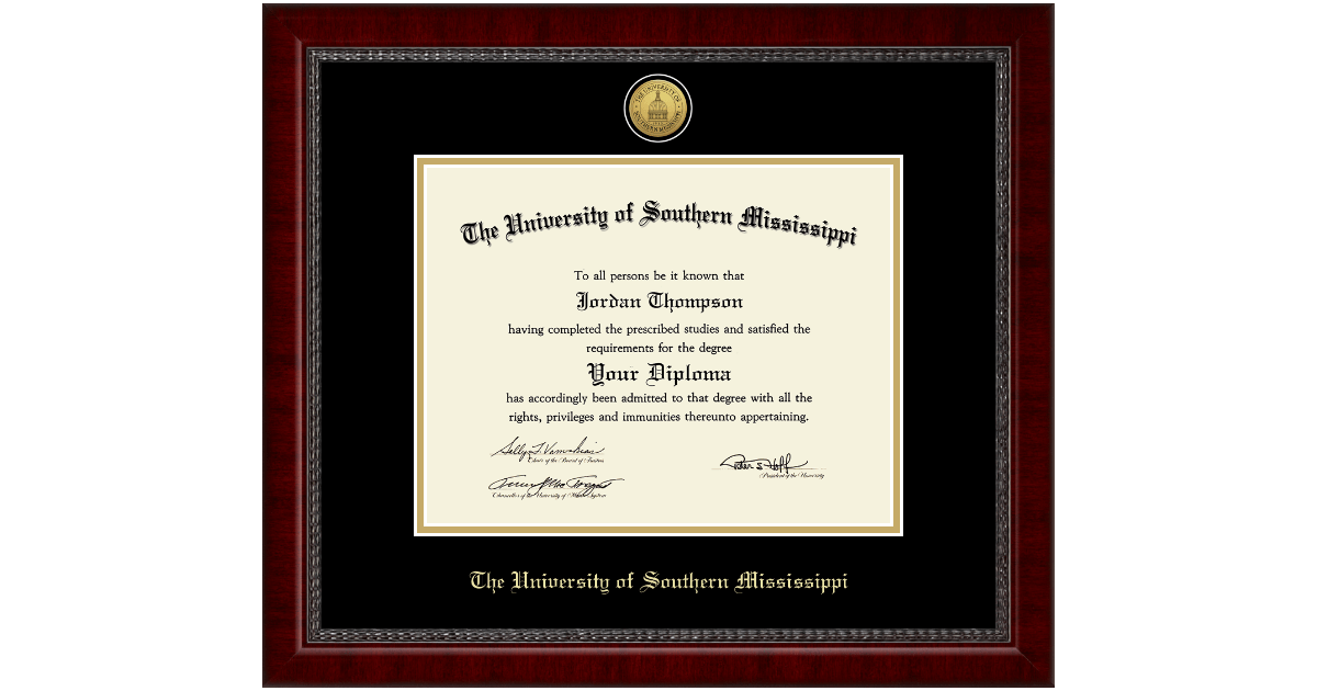 Gold Engraved Medallion Diploma Frame in Sutton The University of ...