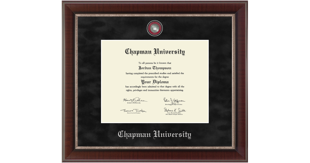 Regal Edition Diploma Frame in Chateau Chapman University - Item ...