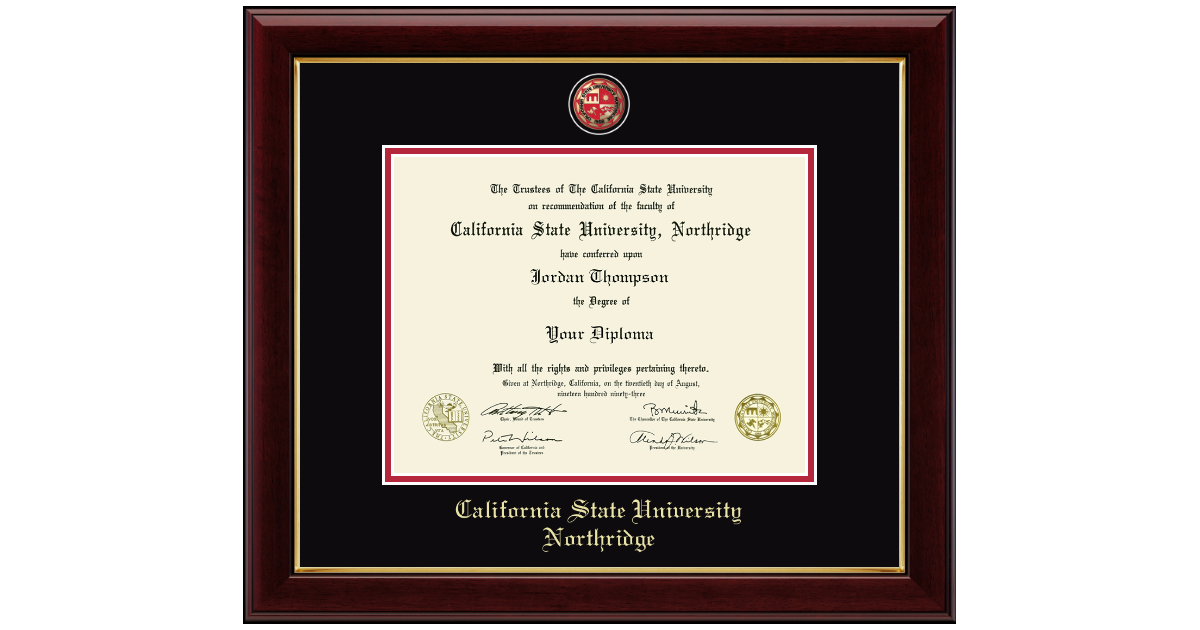 Masterpiece Medallion Diploma Frame in Gallery California State ...