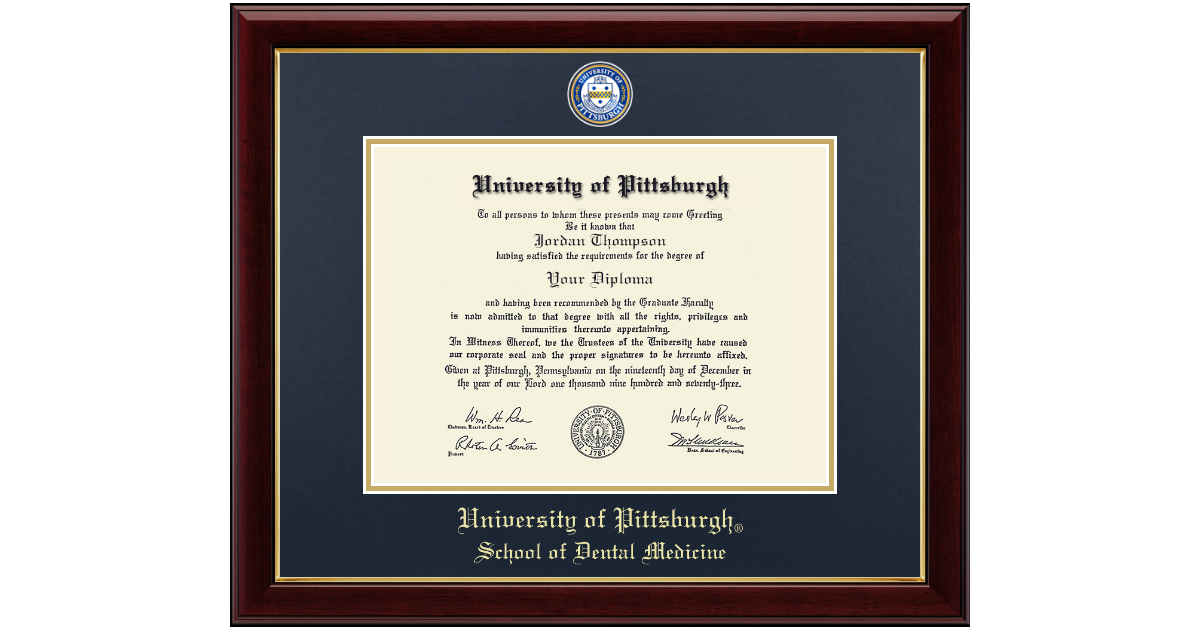 Professional Degree- Masterpiece Medallion Diploma Frame in Gallery ...