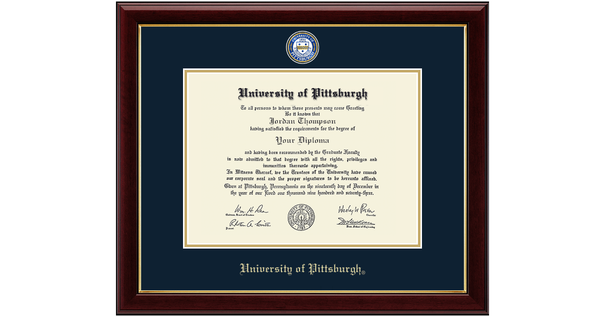 Professional Degree- Masterpiece Medallion Diploma Frame in Gallery ...