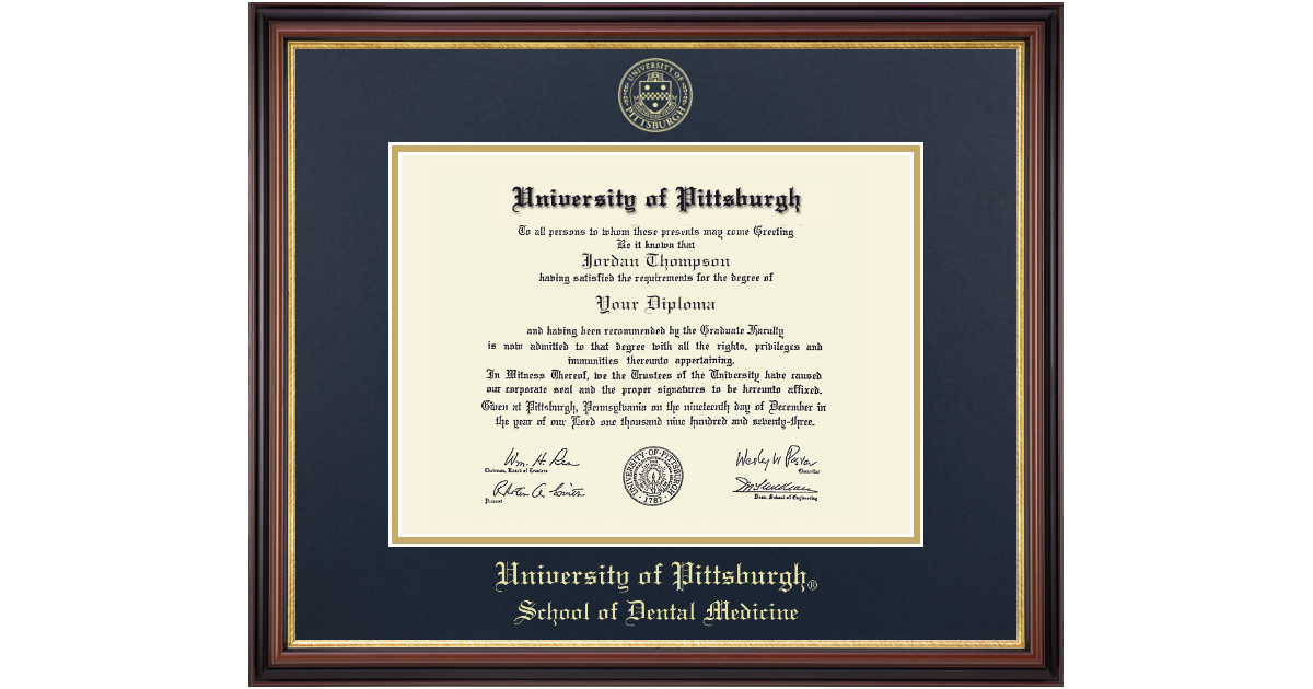 Professional Degree- Gold Embossed Diploma Frame in Regency Gold ...