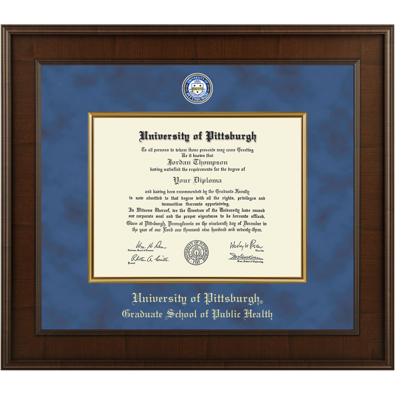 Presidential Masterpiece Diploma Frame in Madison University of ...