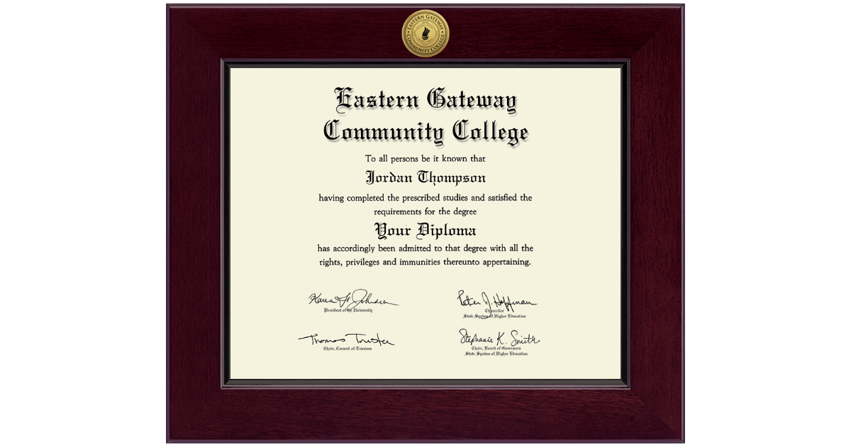 Century Gold Engraved Diploma Frame in Cordova Eastern Gateway ...