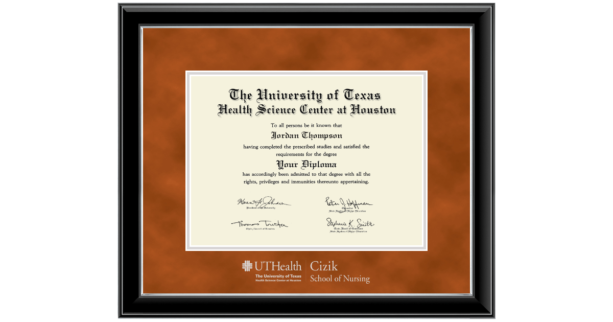 Texas Health Science Center at Houston Cizik School of Nursing Diploma ...