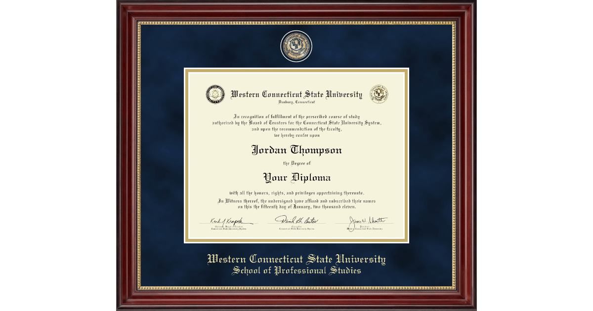 WCSU School of Professional Studies Diploma Frames