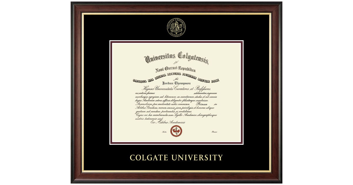 Gold Embossed Diploma Frame in Studio Gold Colgate University - Item #344634 from Colgate Bookstore