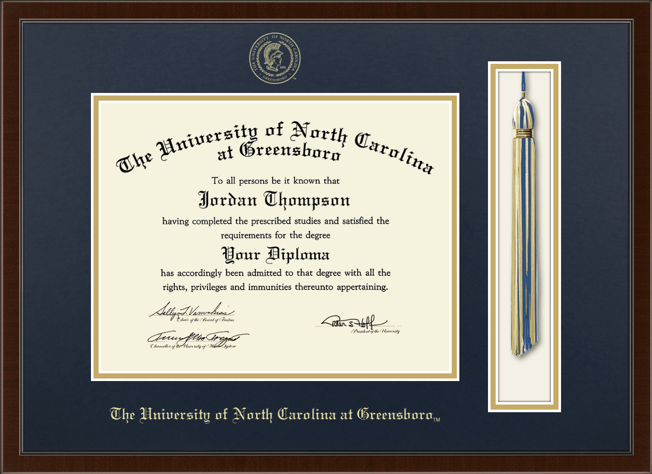 The University of North Carolina Greensboro Tassel Edition Diploma ...