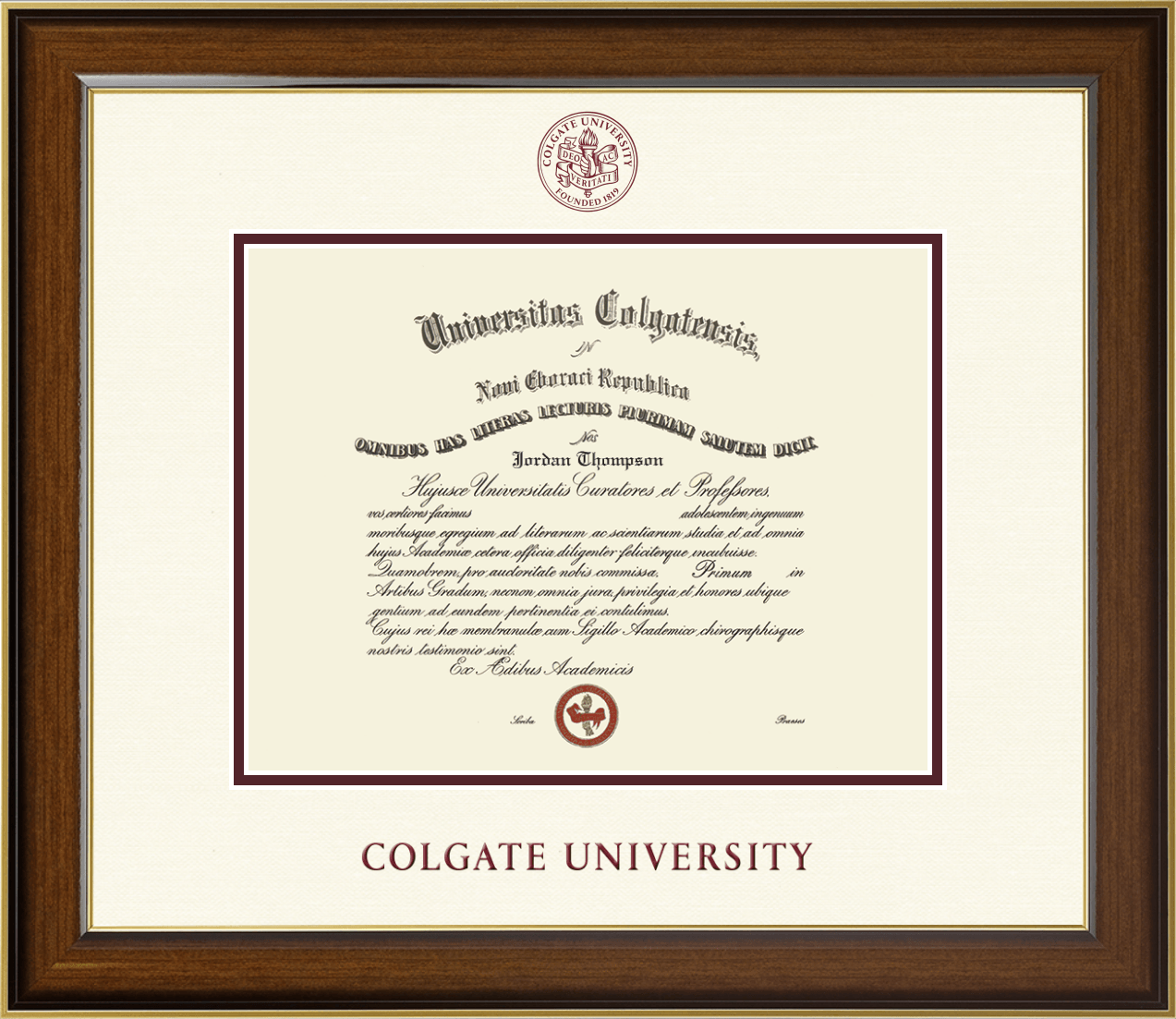 Colgate University Dimensions Diploma Frame in Westwood - Item #345988 ...
