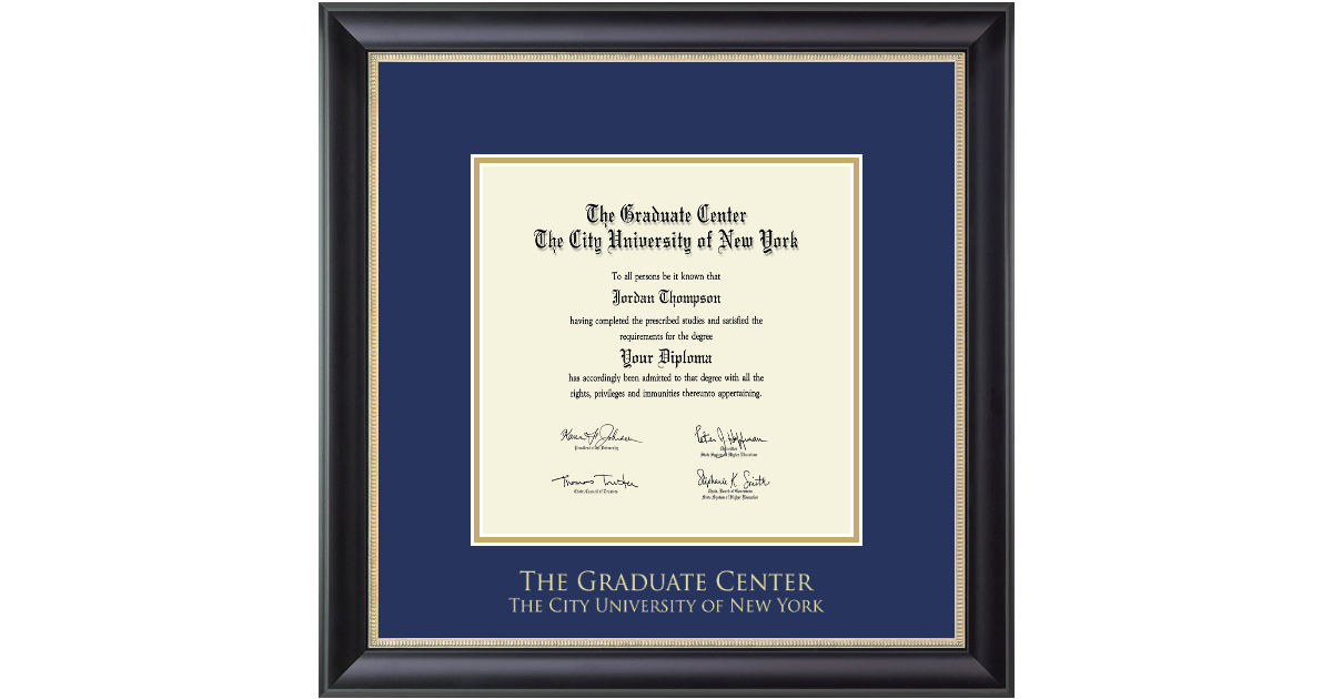 CUNY - The Graduate Center Diploma Frame | Church Hill Classics