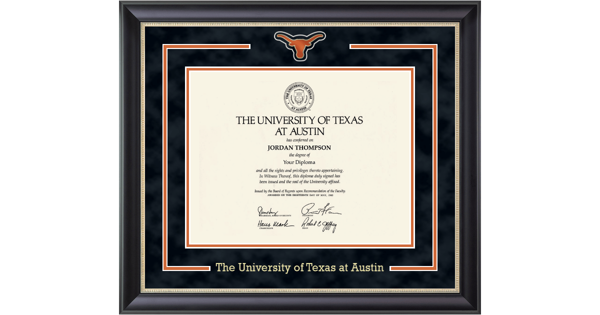 University Of Texas Austin Diploma Frames