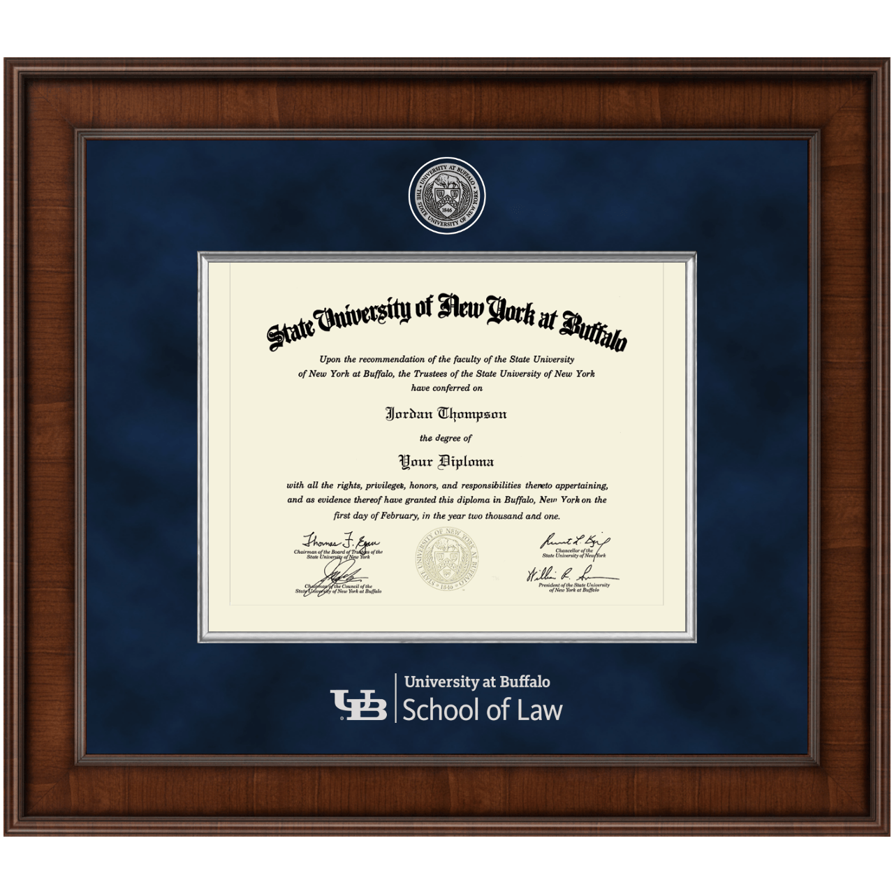 Suny Buffalo School of Law Diploma Frames | Church Hill Classics