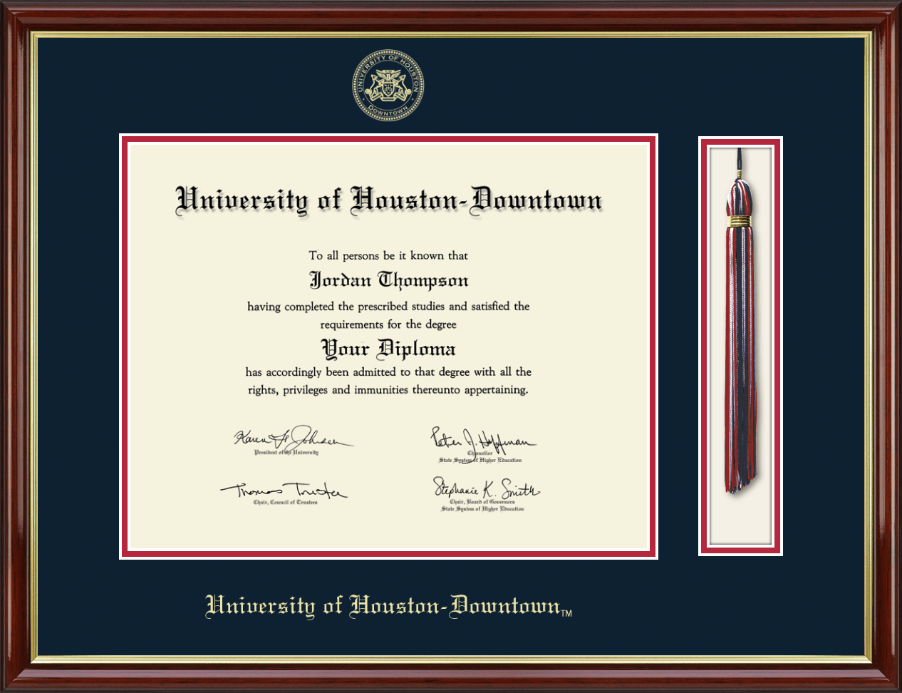 University of Houston Downtown Tassel Edition Diploma Frame in ...